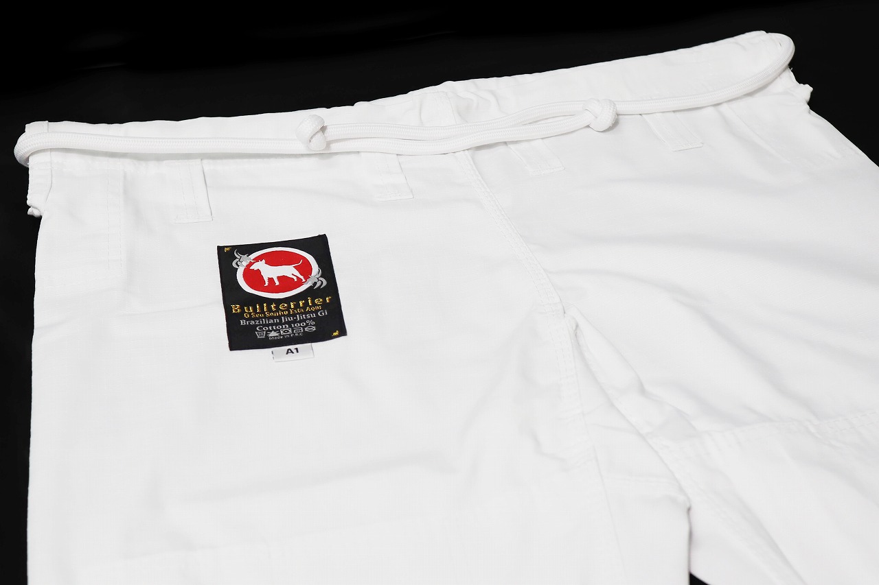 BULL TERRIER Jiu Jitsu Gi Pants Slim Type R White